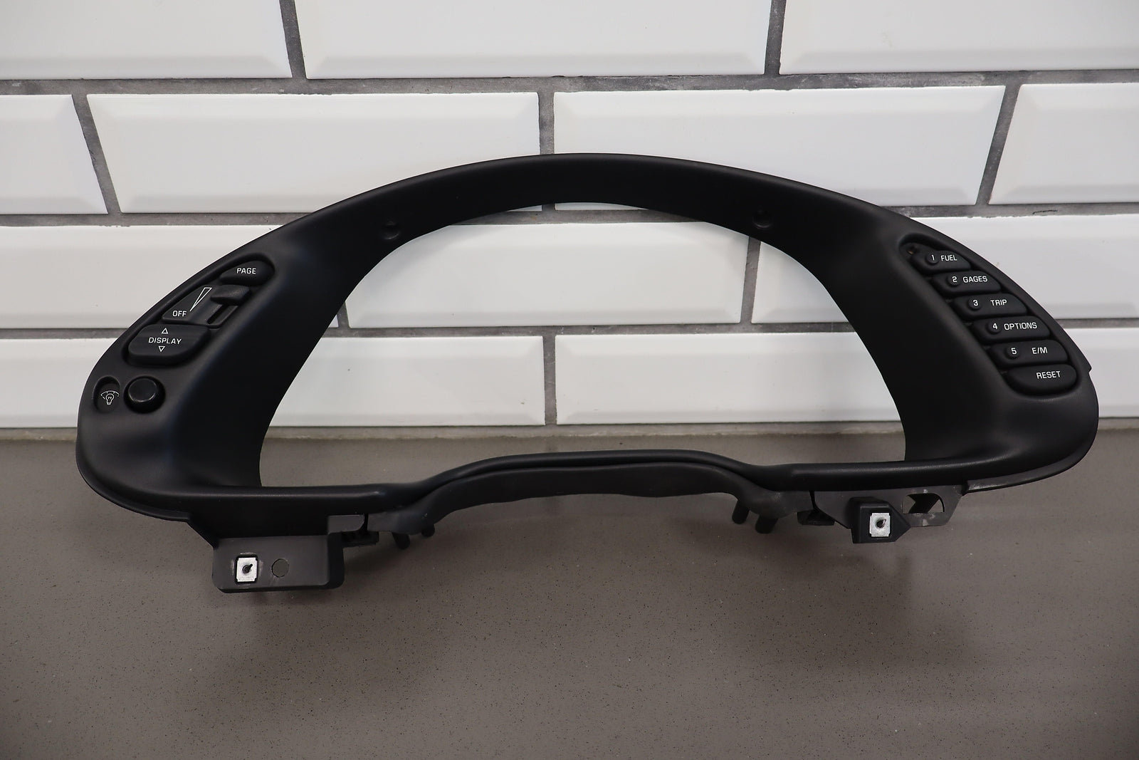 0004 C5 Corvette Speedometer Cluster Bezel Trim (Black 19i) W/HUD Swit – J & J Auto Wrecking