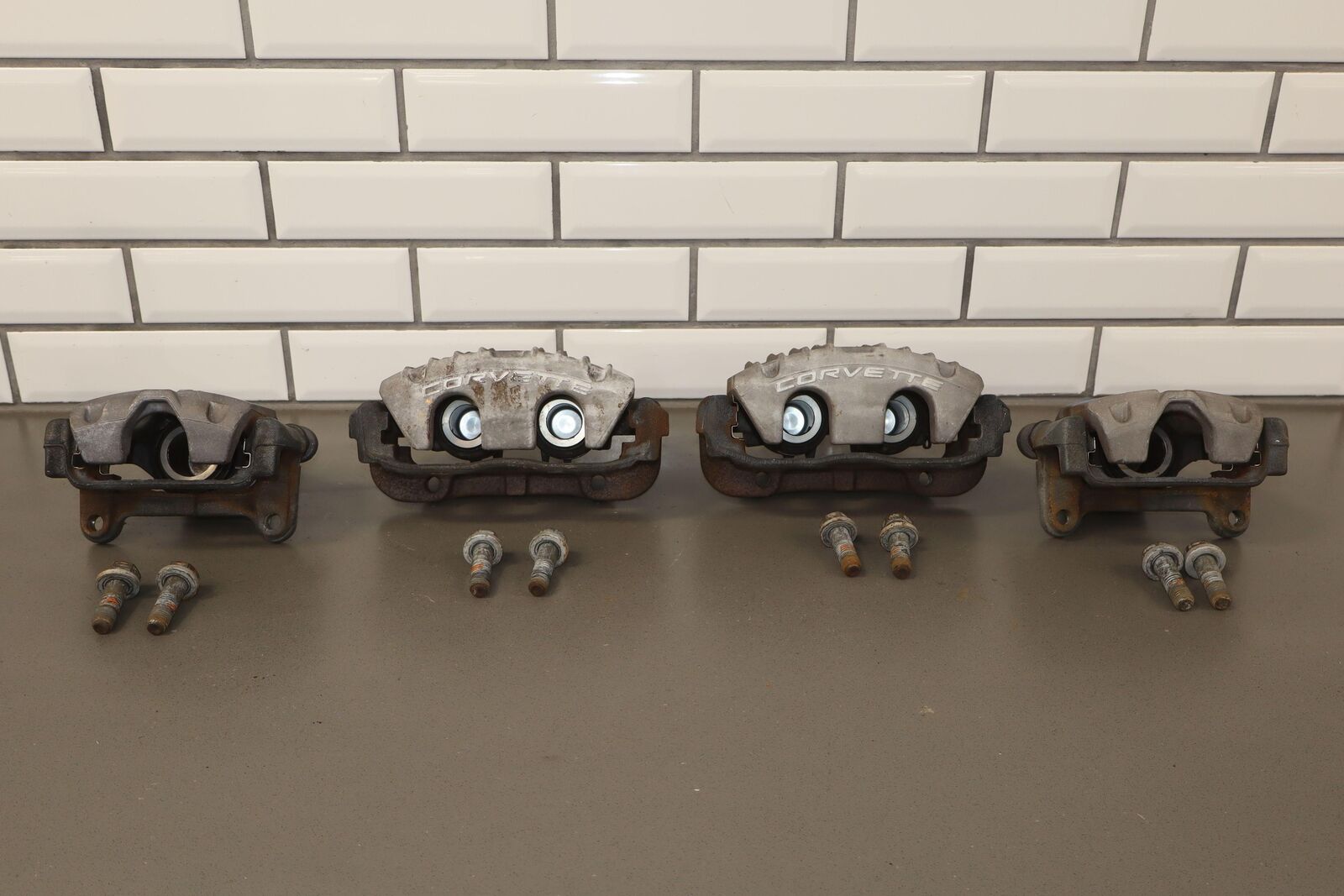 97-04 Chevy C5 Corvette Base Model Set of LH&RH Front & Rear Brake ...