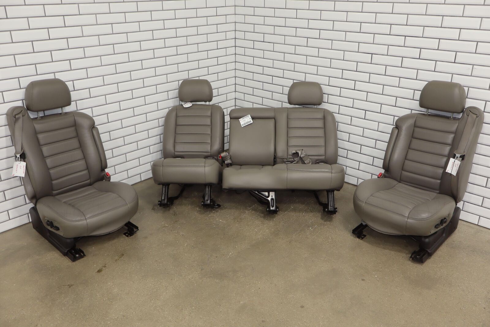 03-07 Hummer H2 1st & 2nd Row Leather Seat (Wheat 502) SUV Only (Power ...